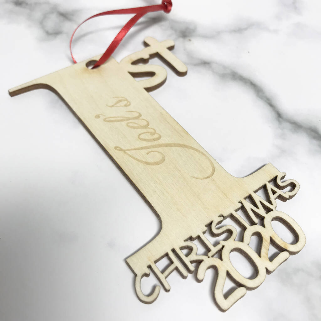 Personalised 1st Christmas 2021 Decoration By Hickory Dickory Designs ...