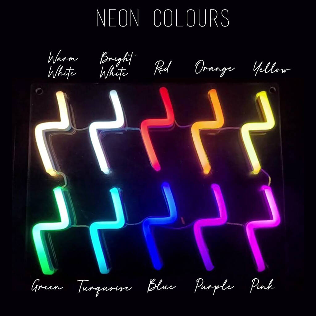 We're All Mad Here Neon Sign By Little Rae | notonthehighstreet.com