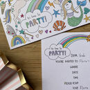 Magical Party Invitations To Colour In By Fearless Flamingo ...