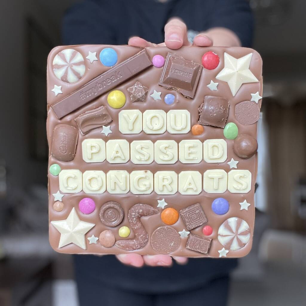 Personalised Message Chocolate Slab By Choc Til You Drop ...