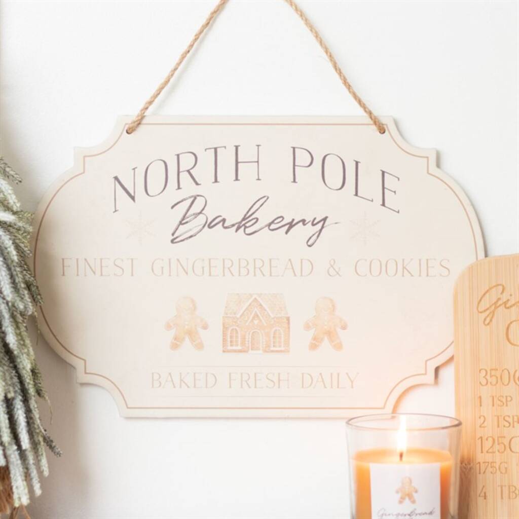 North Pole Bakery Sign By Grey Star Interiors