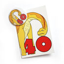 Number 40 Dinosaur Card And Badge Set By Dinosaurs Doing Stuff ...