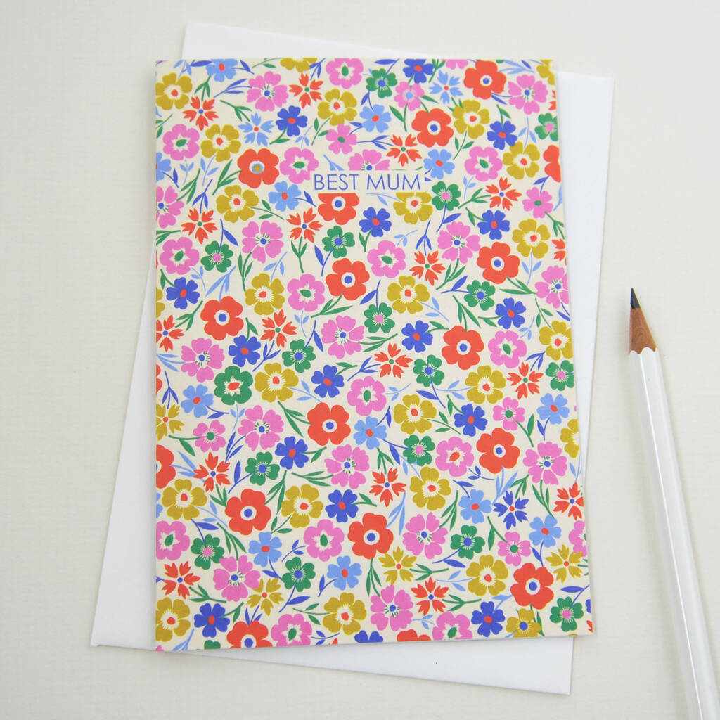 Best Mum Card By Elvira van Vredenburgh Designs | notonthehighstreet.com