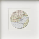 Personalised Circle Vintage Map Picture By Posh Totty Designs Creates ...