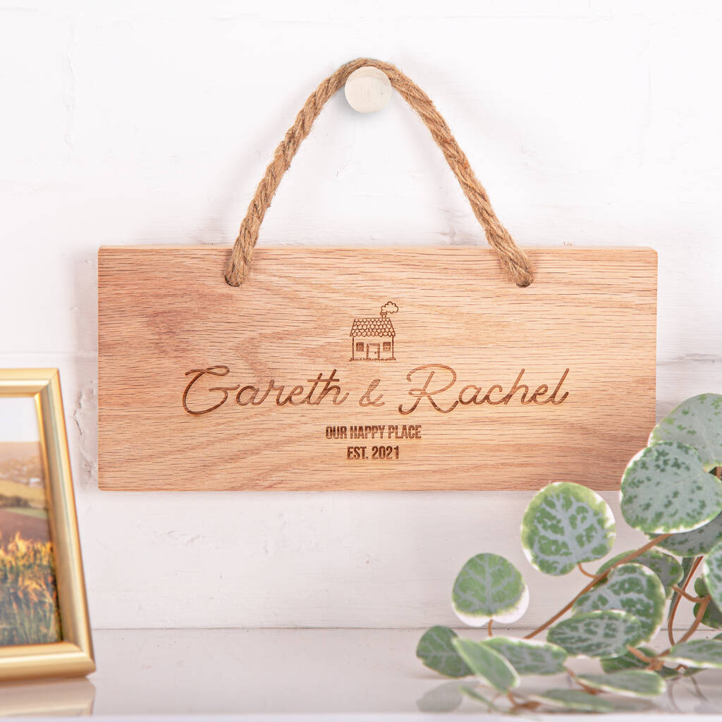 Personalised Couples Wooden Sign By Duncan Stewart | notonthehighstreet.com