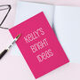 Personalised Bright Ideas Note Book By FROM YOU TO ME ...