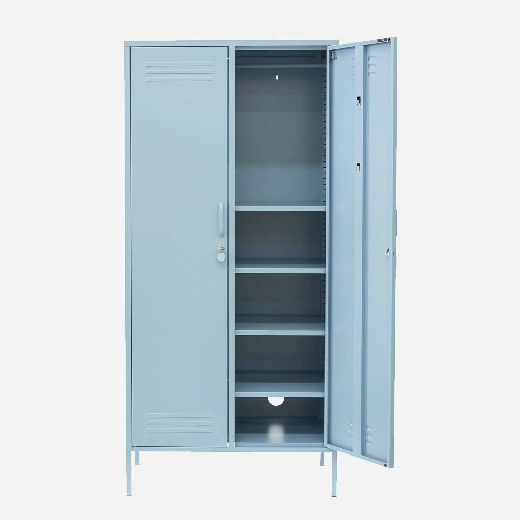 The Double Tall Locker Storage Unit In Ocean Blue By Little Deer ...