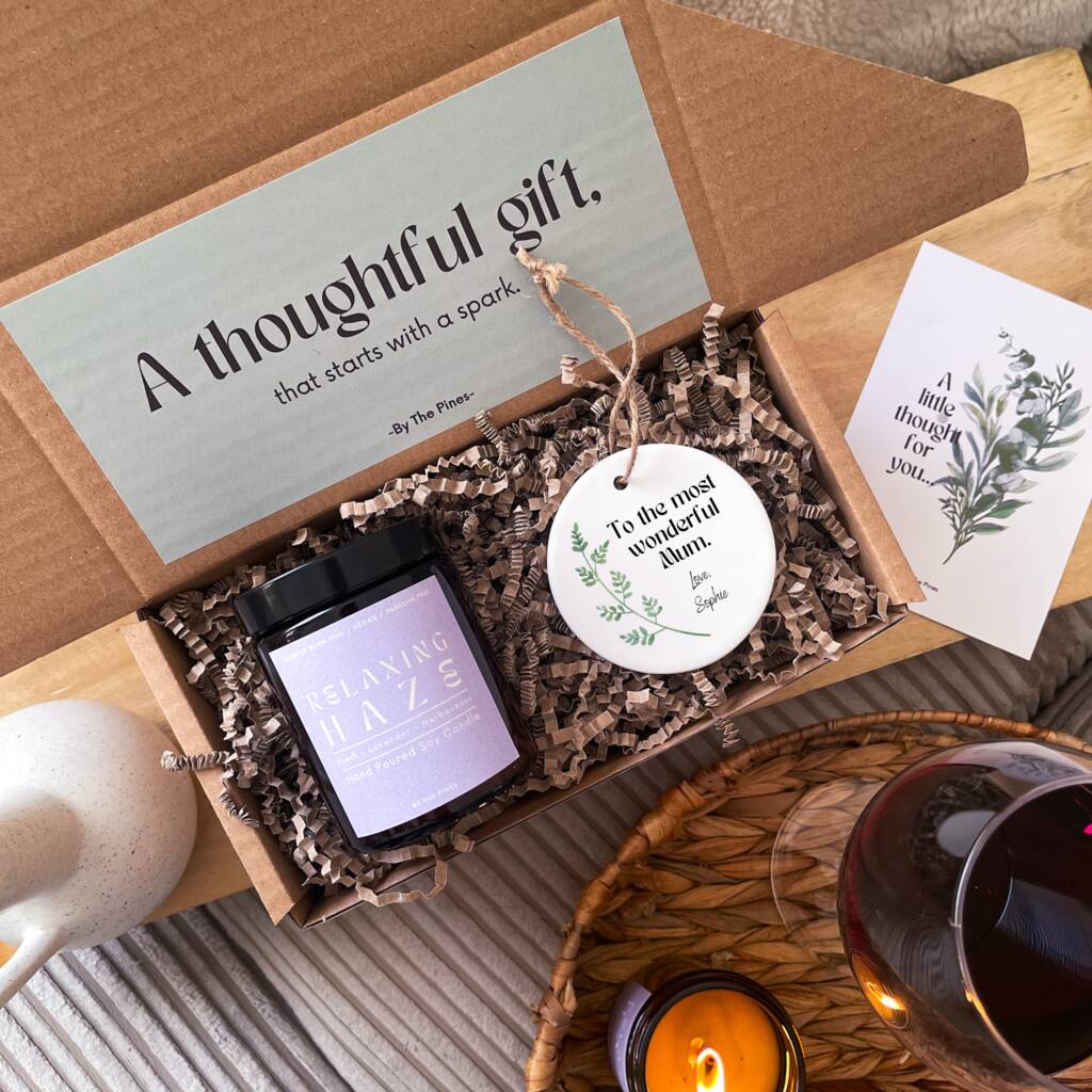 Personalised Wonderful Mum Candle Gift Set By By The Pines
