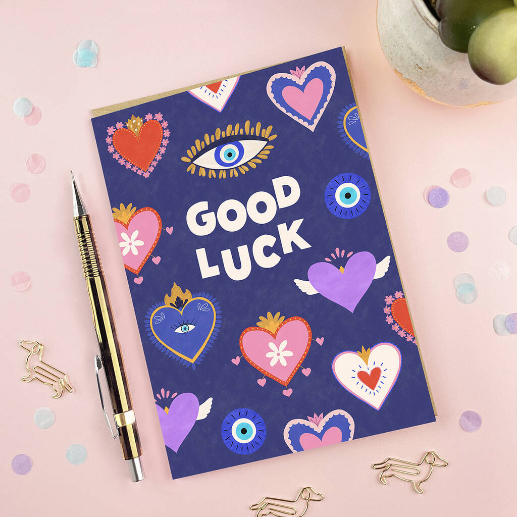 Lucky Charm Good Luck Card By Gabi & Gaby | notonthehighstreet.com