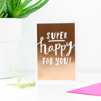 'super happy for you' greetings card by sadler jones ...