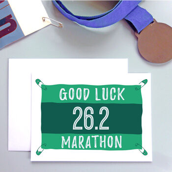 Good Luck Marathon Card By Art Of Your Success | notonthehighstreet.com