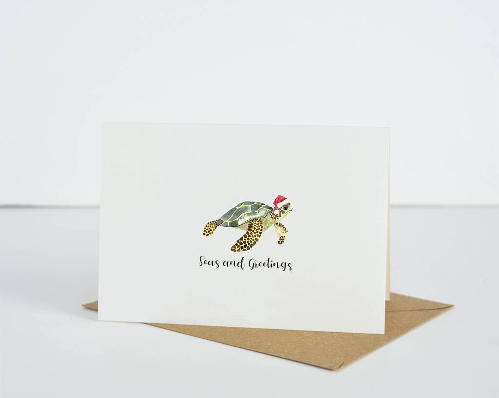 Personalised Turtle Greetings Cards By High Tide Illustrations ...