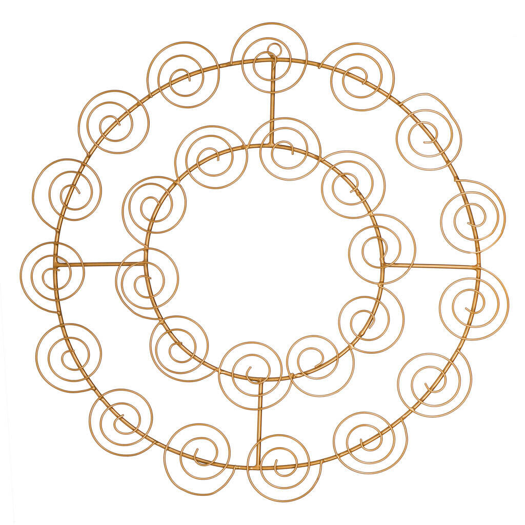 Gold Wreath Christmas Card Holder By Dibor