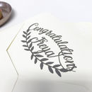 Personalised Papercut Congratulation Card By Hickory Dickory Designs ...