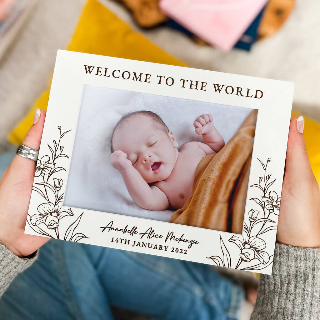 Baby's First Christmas Personalised Photo Frame By Secret Creation ...