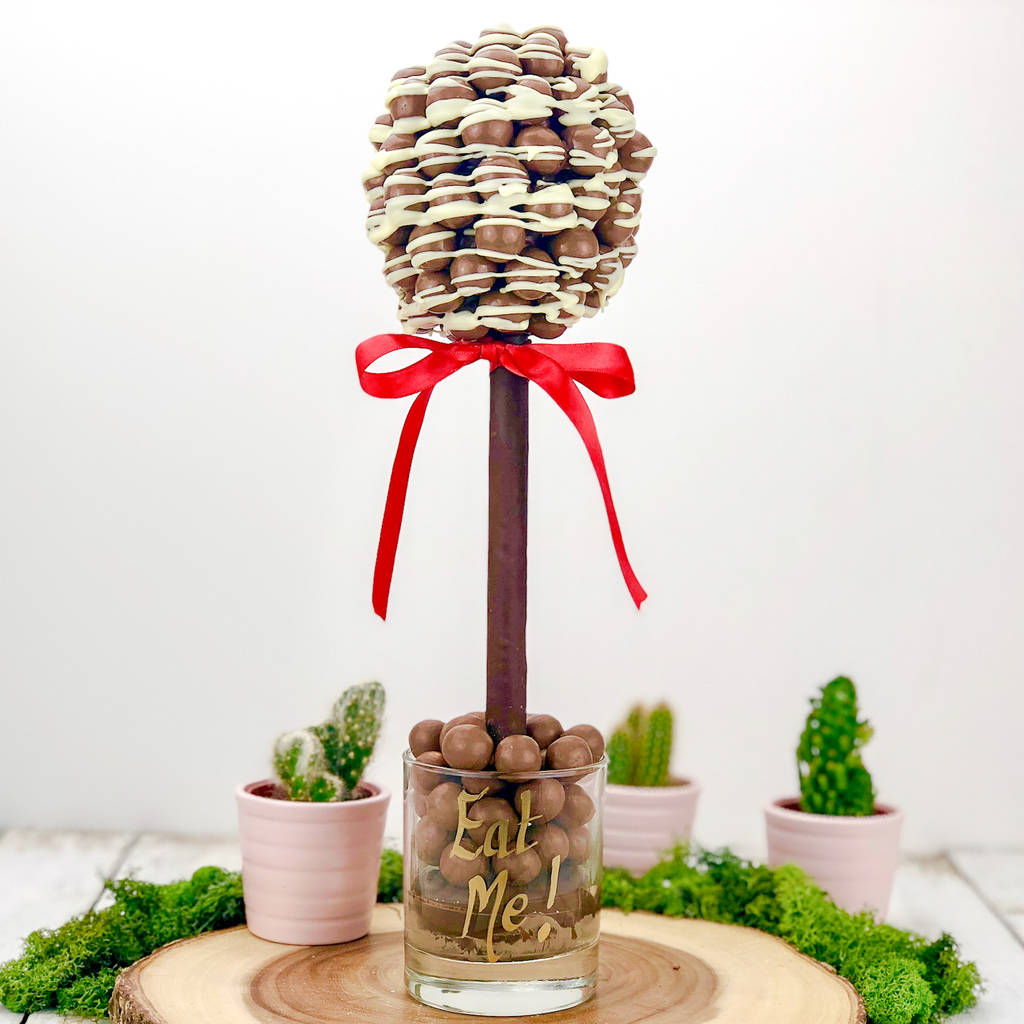 malteser chocolate drizzle personalised tree by sweet trees ...