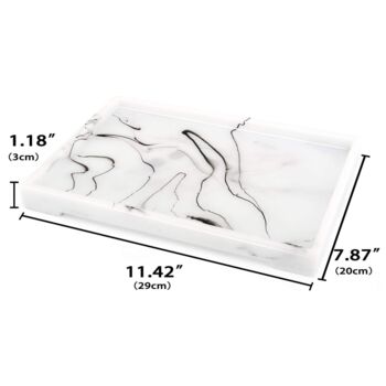 Large White Marble Vanity Tray By Momentum | notonthehighstreet.com