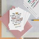 Inspirational Quote Postcard Set 12 Pack By Bookishly ...