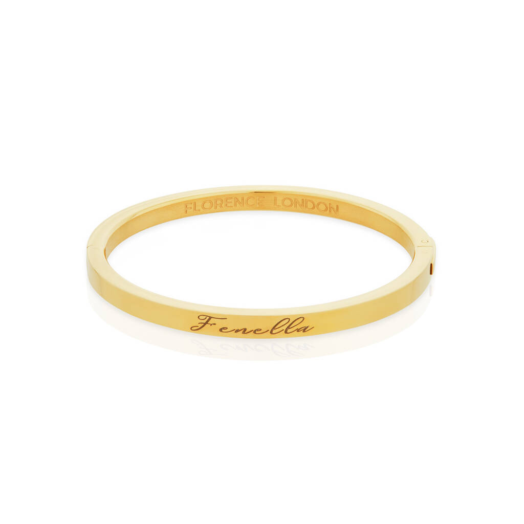 Child's Engraved Bangle With Clasp By Florence London ...