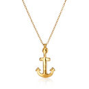 Ladies Personalised Silver Maxi Anchor Necklace By Under The Rose ...