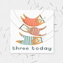 'four today' happy birthday tigers greeting card by lauren radley ...