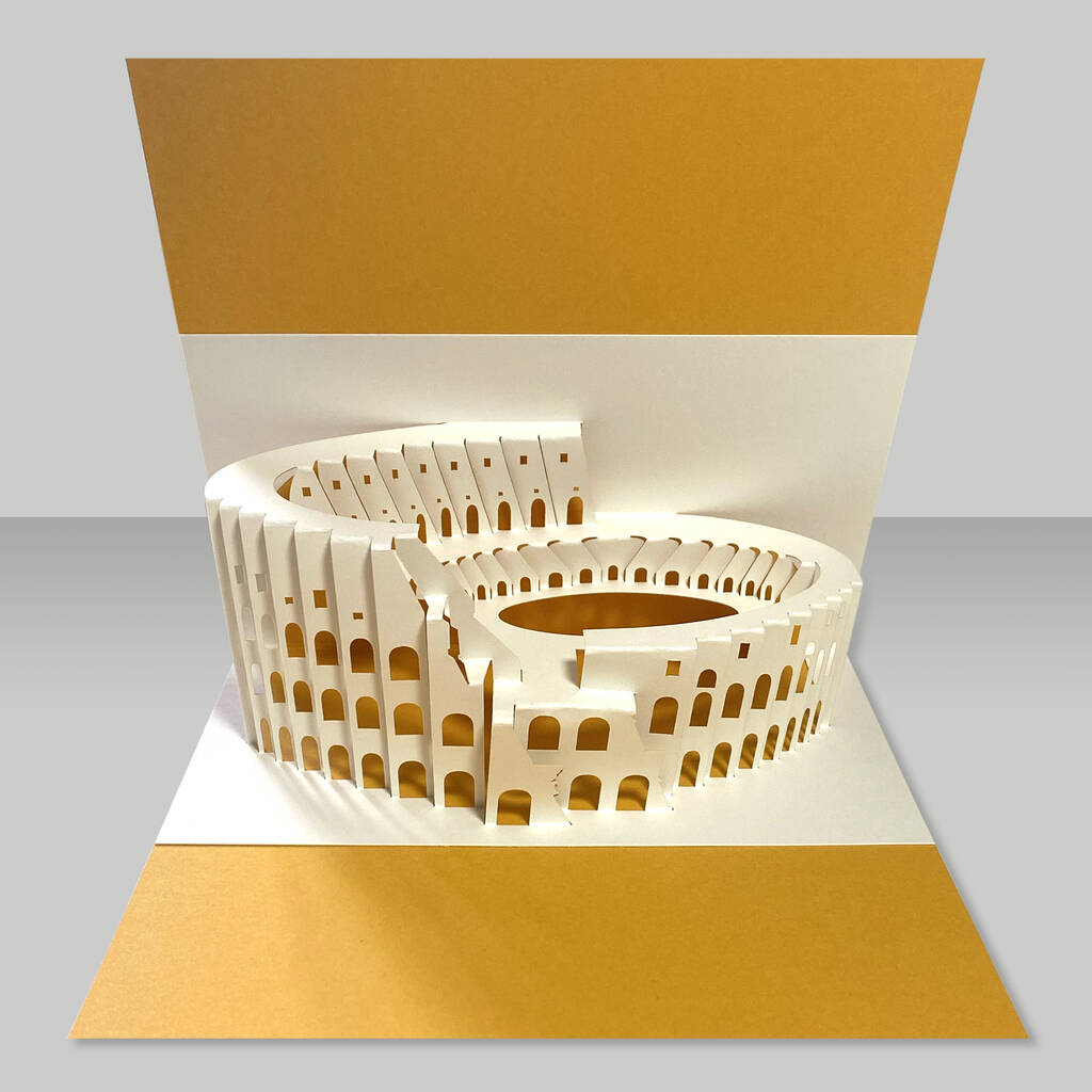 Rome Colosseum Pop Up Card By Paper Tango | notonthehighstreet.com
