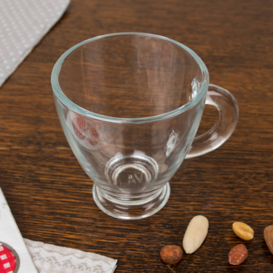 mulled wine tasse espresso glass mug by dibor | notonthehighstreet.com