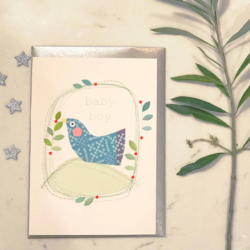 baby boy greetings card by kali stileman publishing ...