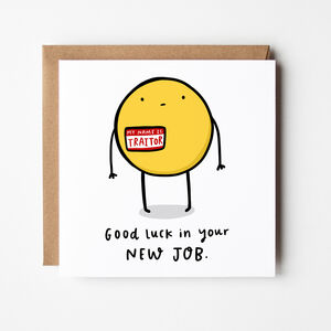 'New Job Traitor' Congratulations Card By Arrow Gift Co ...
