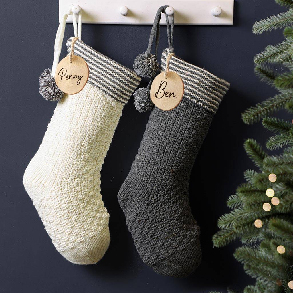 Personalised Nordic Chunky Knit Christmas Stocking By Dibor ...