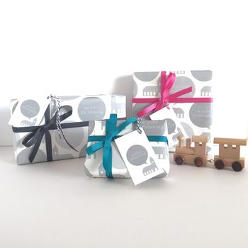 Luxury Christening Gift Wrap By The Little Blue Owl ...