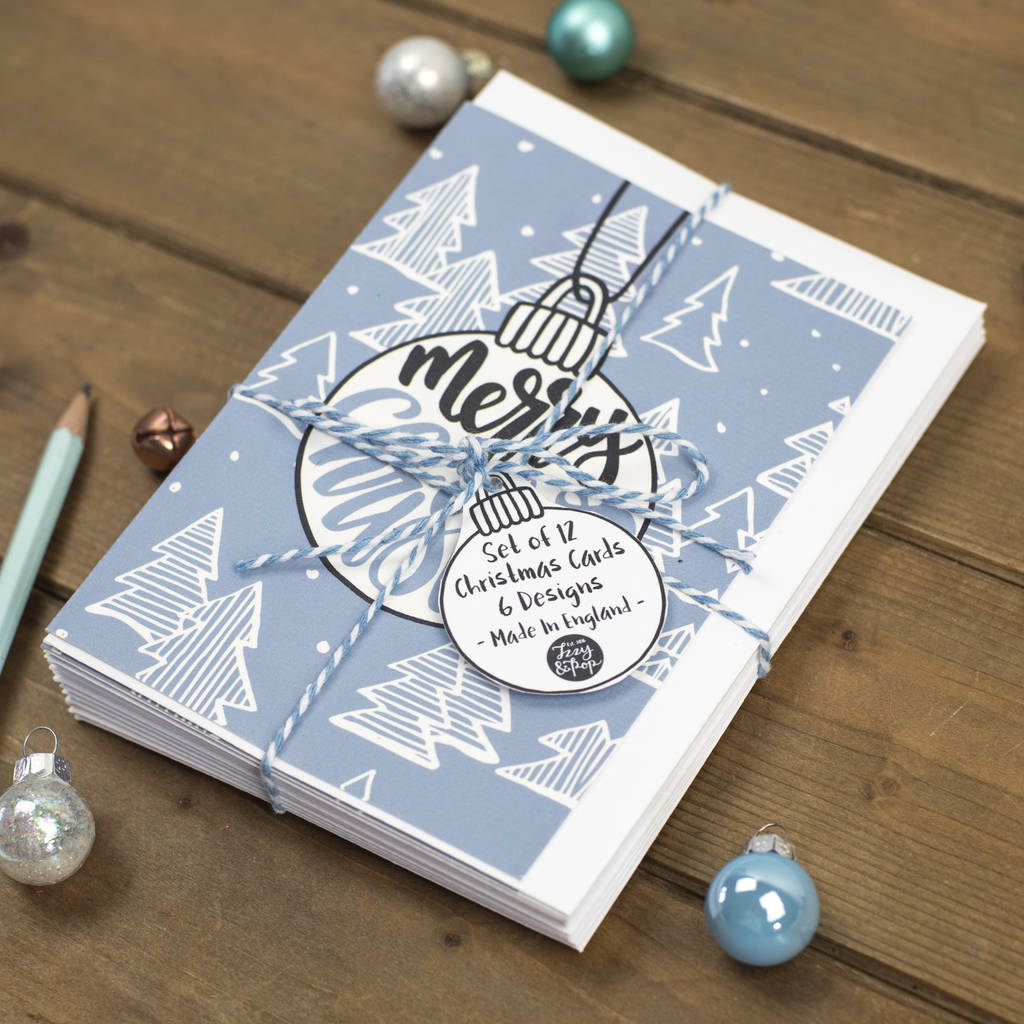 full collection of brush lettered christmas cards by izzy & pop ...