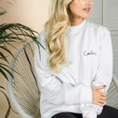 Embroidered 'calm' Sweatshirt By Rock On Ruby | notonthehighstreet.com