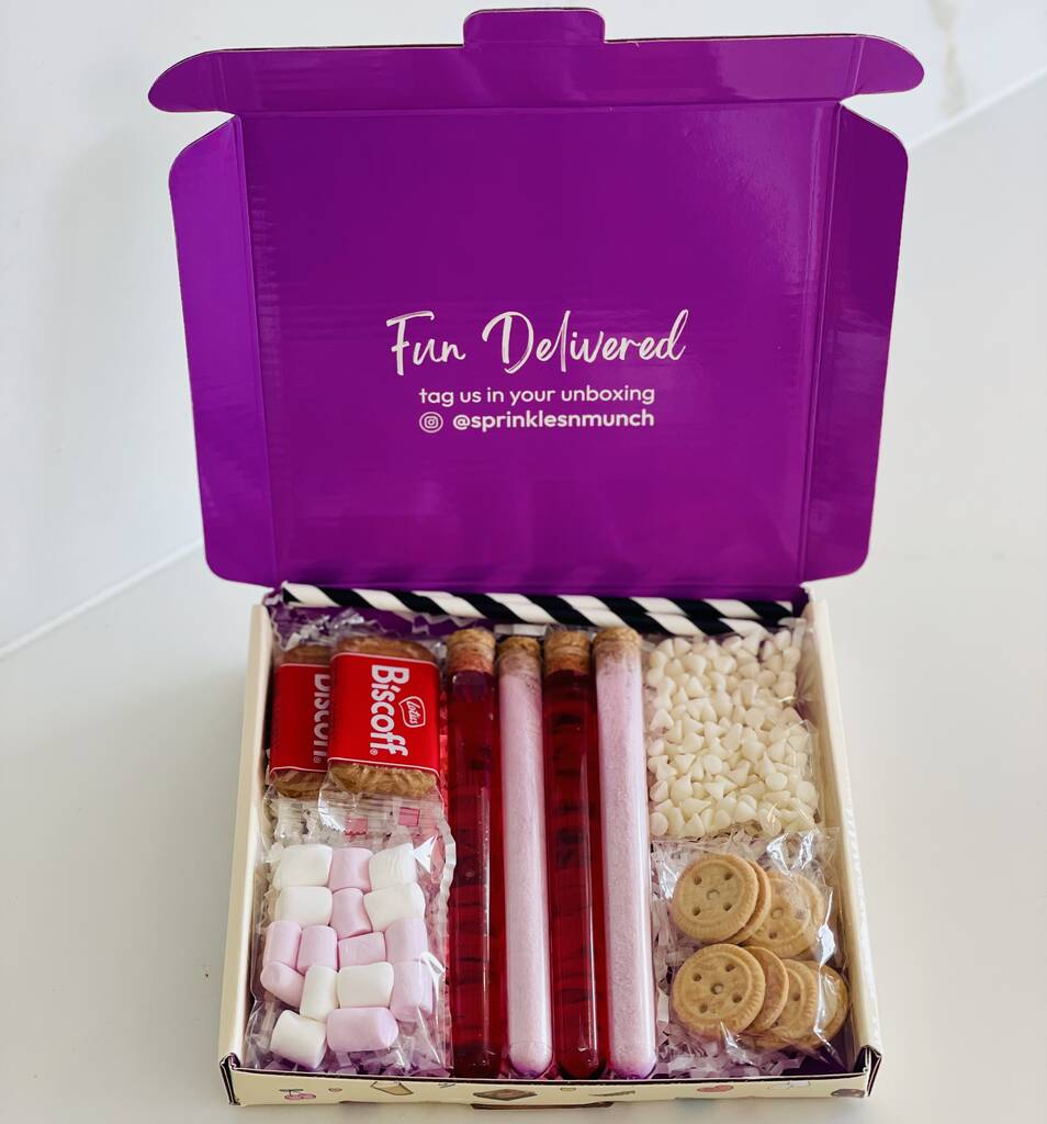Strawberry Milkshake Gift Kit Letterbox Hamper By Sprinkles N Munch