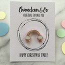 pastel rainbow enamel pin by chameleon and co | notonthehighstreet.com