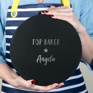 Personalised 'Master Baker' Baking Board By Dust and Things ...