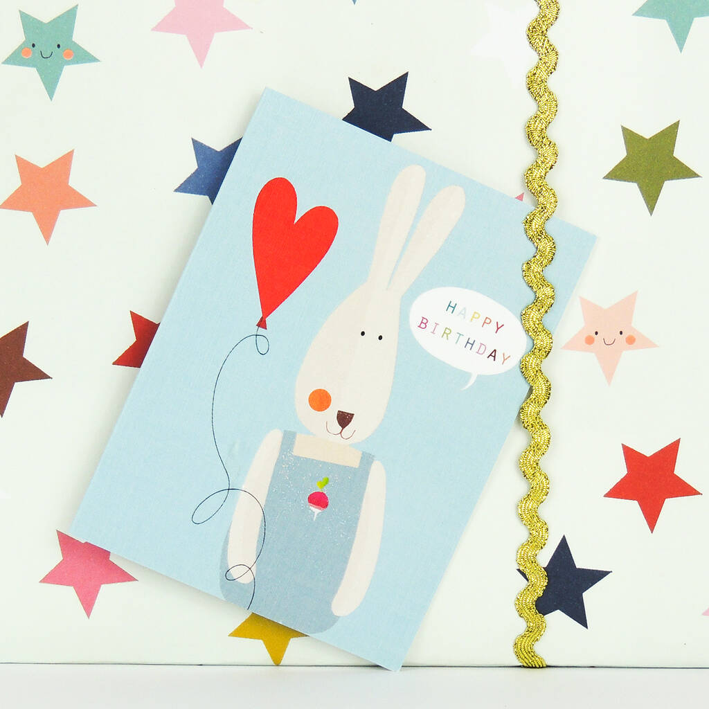 Mini Rabbit Birthday Card By Kali Stileman Publishing ...