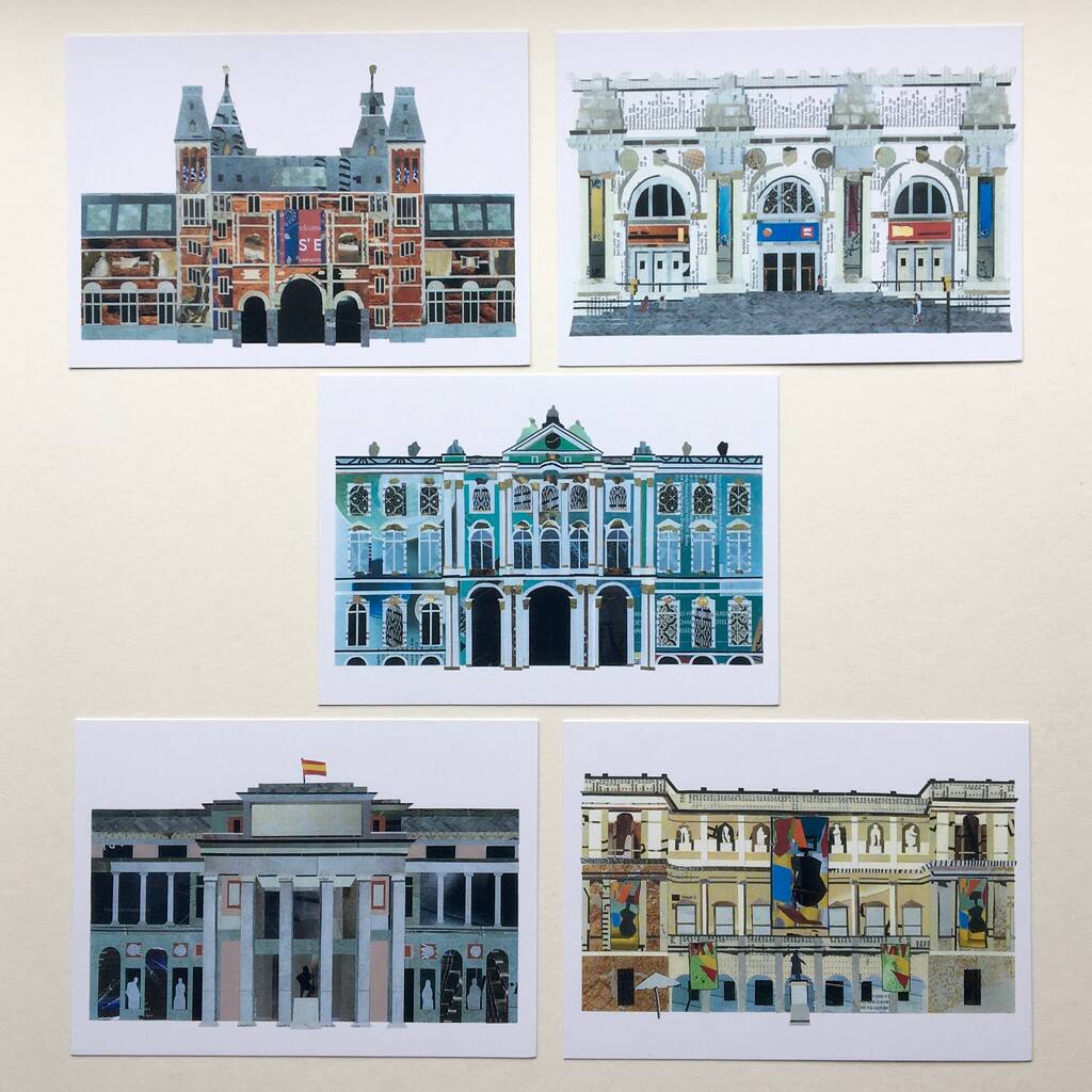 Art Gallery Postcard Set By Soodle Street | notonthehighstreet.com