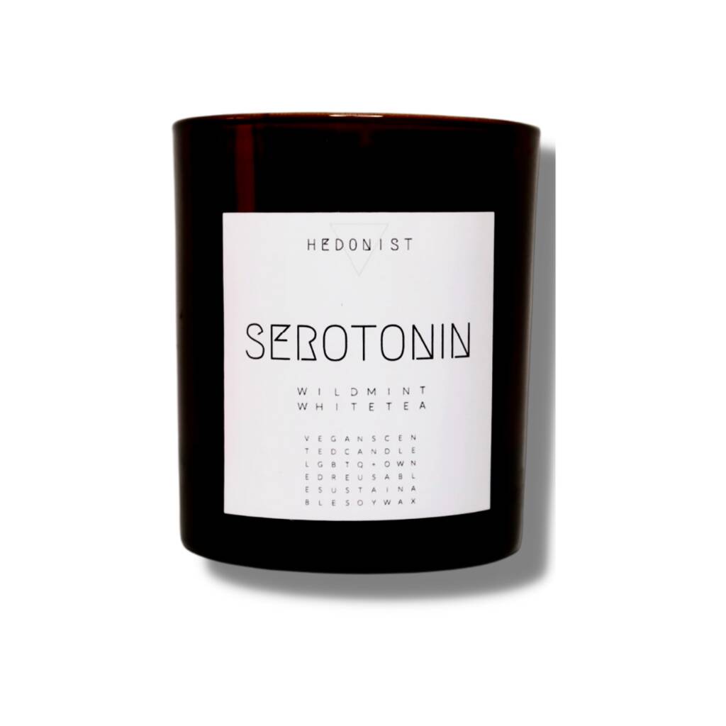 Serotonin Wild Mint And White Tea Scented Candle By Hedonist Self Care ...