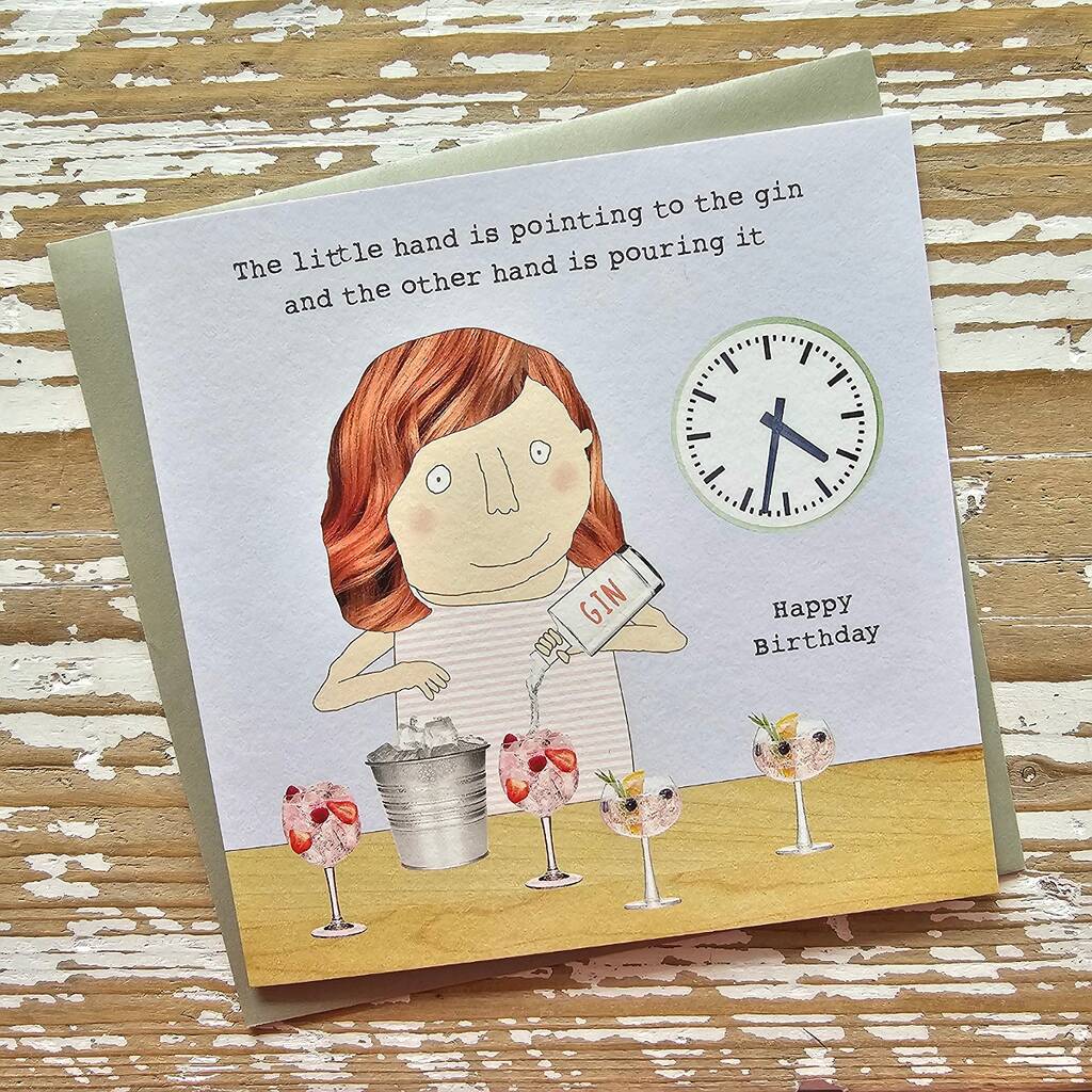 'The Little Hand Is…' Birthday Card By Nest Gifts