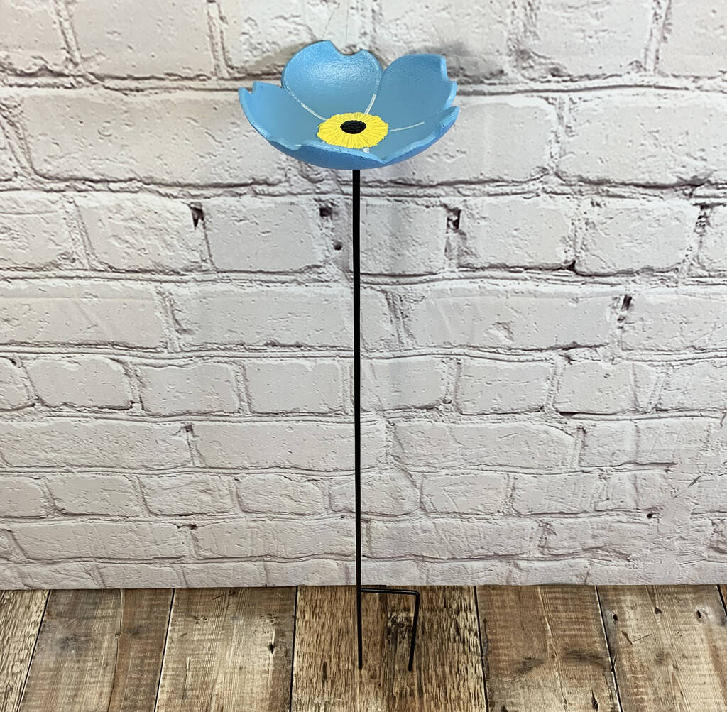 Cast Iron Forget Me Not Bird Feeder Garden Ornament By Garden ...