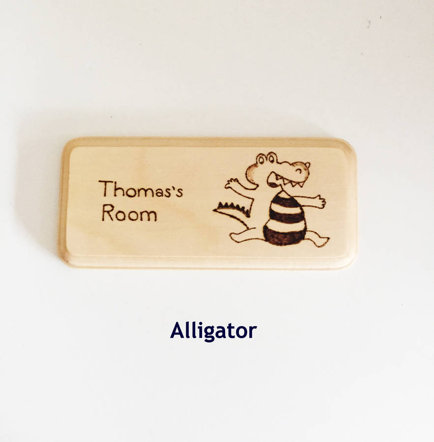 personalised room plaque by cairn wood design | notonthehighstreet.com