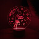 Personalised Led Space Theme Night Light By Perfect Personalised Gifts ...