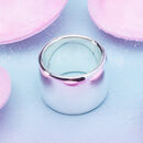 Chunky Sterling Silver Barrel Ring By Otis Jaxon | notonthehighstreet.com