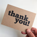 Set Of 12 Thank You Postcard Note Cards By Dig The Earth ...