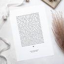 Newborn Letter To New Daddy Print By The Stamford Studio ...
