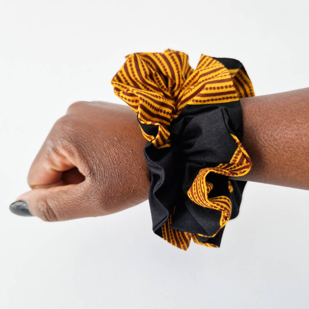 Two African Print Scrunchies By Lolly & Kiks | notonthehighstreet.com