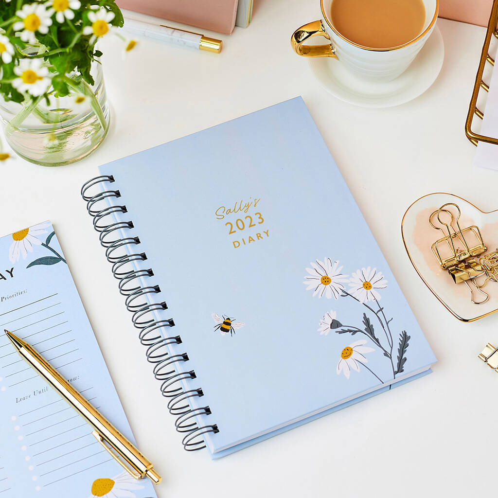 Personalised Wild Daisy 2023 Diary By Martha Brook | notonthehighstreet.com