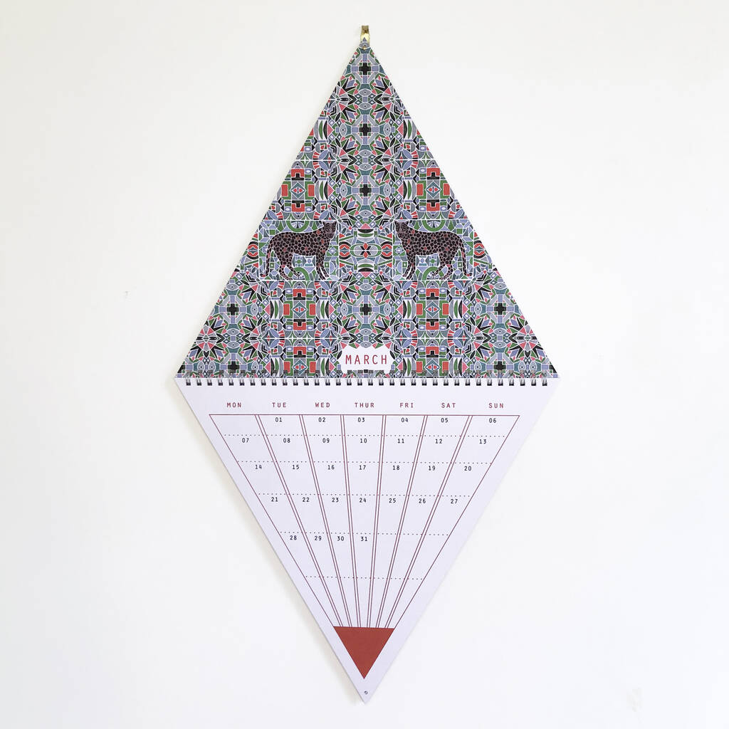 2022 Triangle Wall Calendar By Prism of Starlings | notonthehighstreet.com