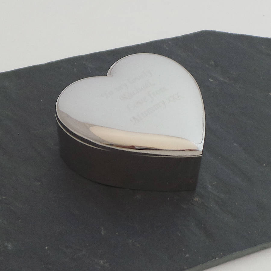 engraved heart shaped trinket box by yvonne henderson jewellery ...